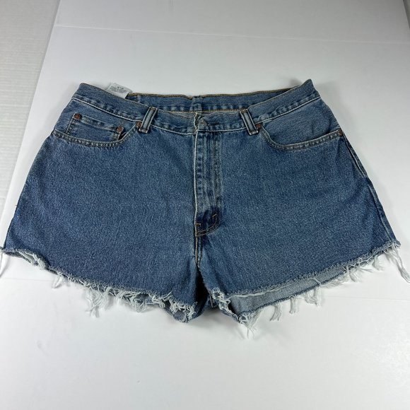 Levi's | Shorts | Levis Jeans Shorts Men 35 56 Loose Blue Cut Off ...